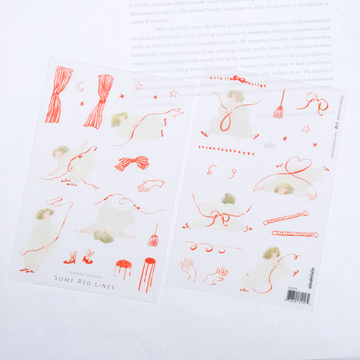 Some Red Lines - Transfer Stickers – dodolulu