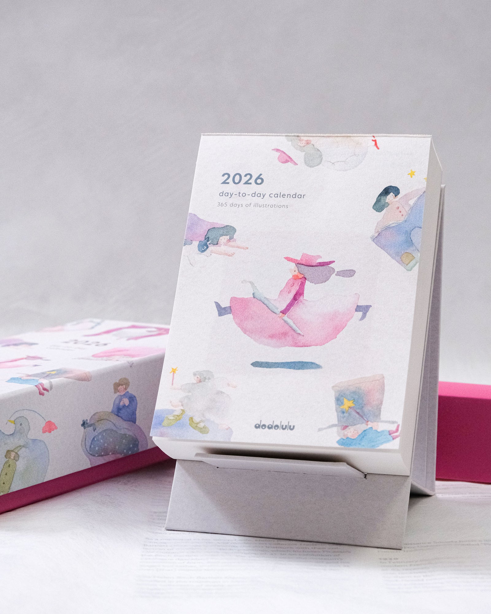 2026 Daily Desk Calendar with Illustrations and Daily Prompt – dodolulu